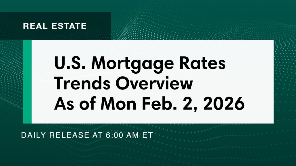 US National Mortgage Rates for Today, Mon, Feb 2, 2026