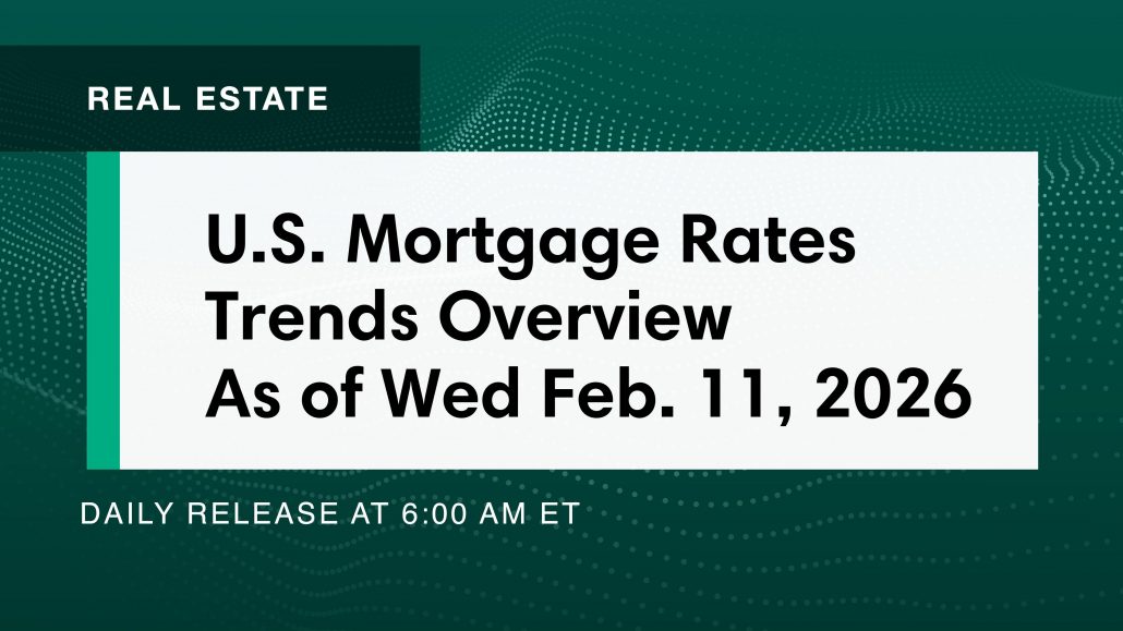 US National Mortgage Rates for Today, Wed, Feb 11, 2026